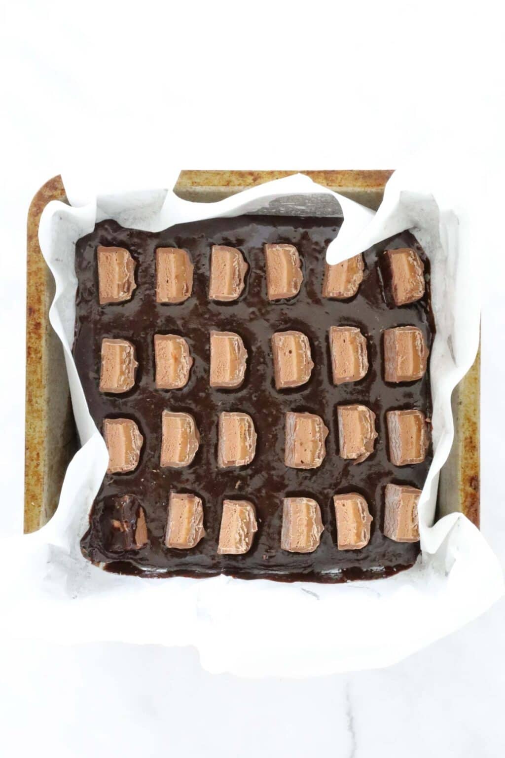 Fudgy & Chunky Mars Bar Brownies | One Bowl Melt & Mix Recipe - Bake ...