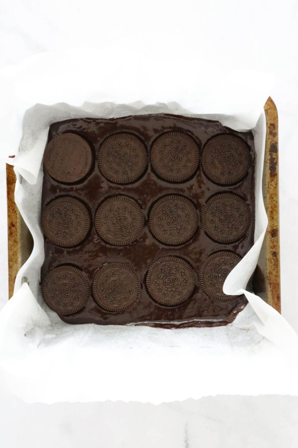 Cookies & Cream Oreo Brownies - Bake Play Smile