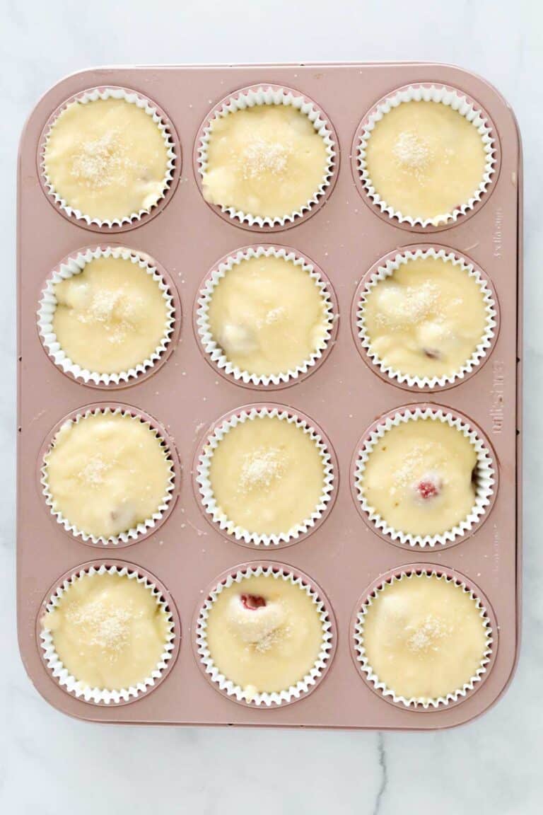 Cafe-Style Lemon Raspberry Muffins - Bake Play Smile