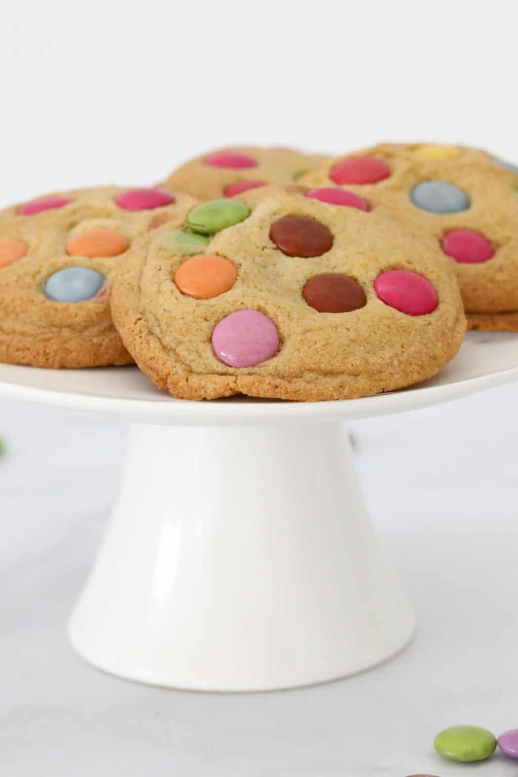 Soft & Chewy Smarties Cookies - Bake Play Smile