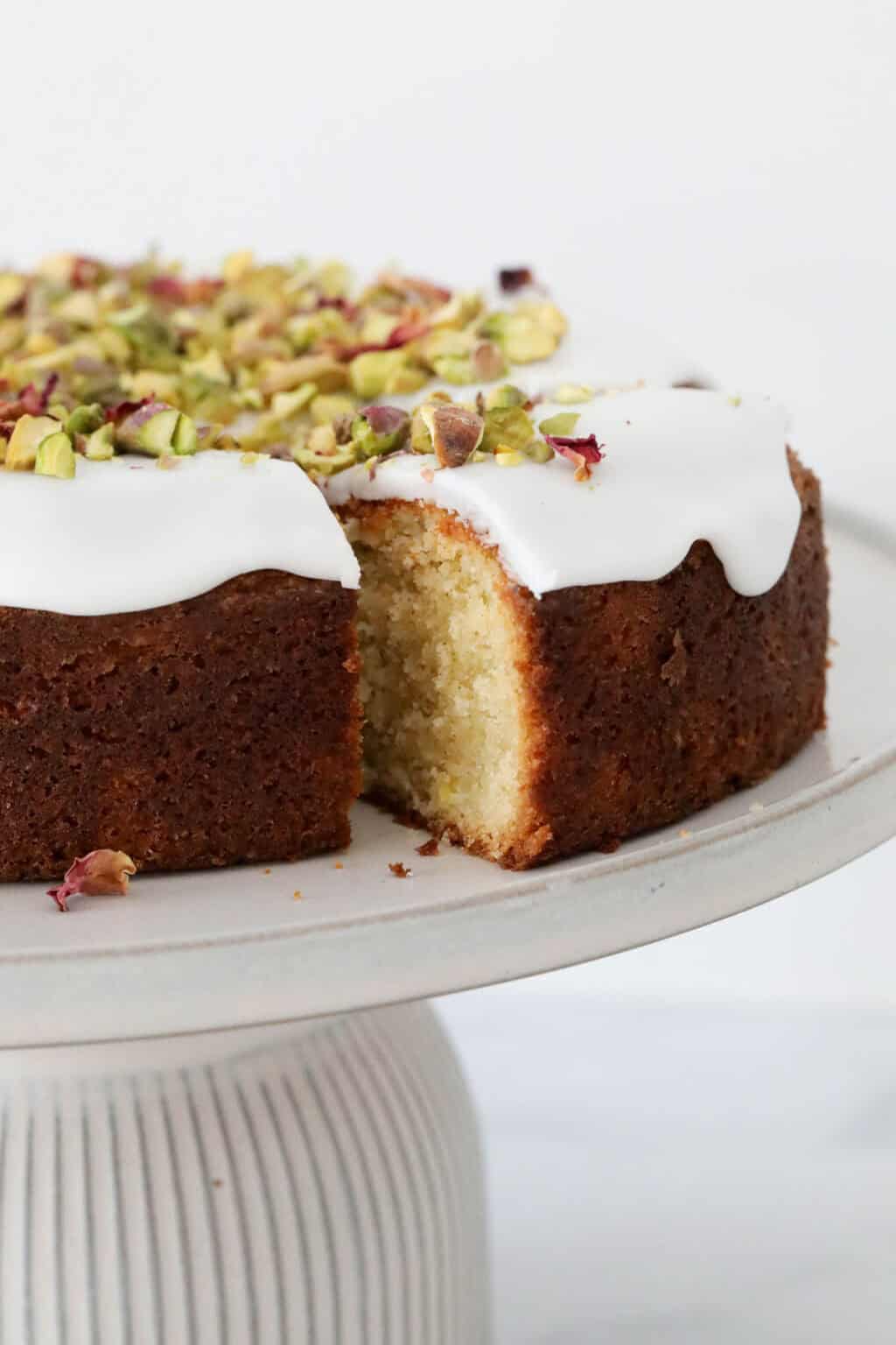 Easy Persian Love Cake Recipe with Rose Glaze - Bake Play Smile