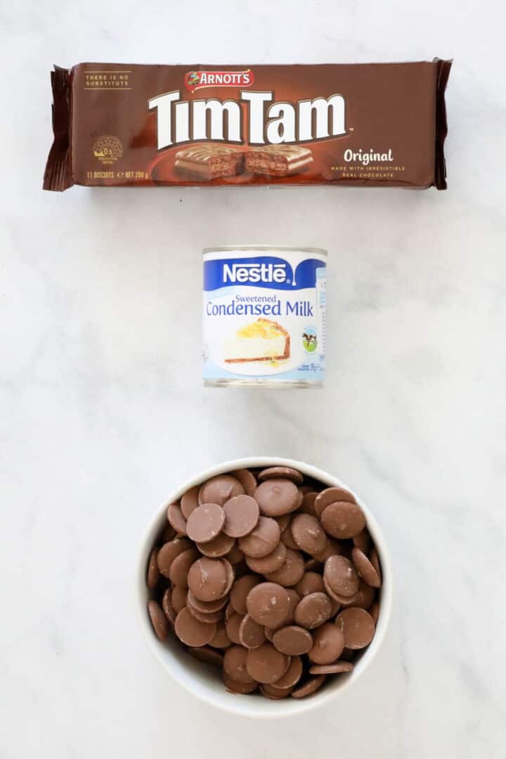 3 Ingredient Tim Tam Fudge | 5 Minute Recipe - Bake Play Smile