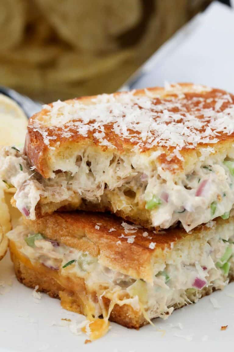 How To Make The ULTIMATE Cheesy Tuna Melt Sandwich - Bake Play Smile