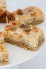 Chewy Caramel Nut Slice Recipe - Bake Play Smile