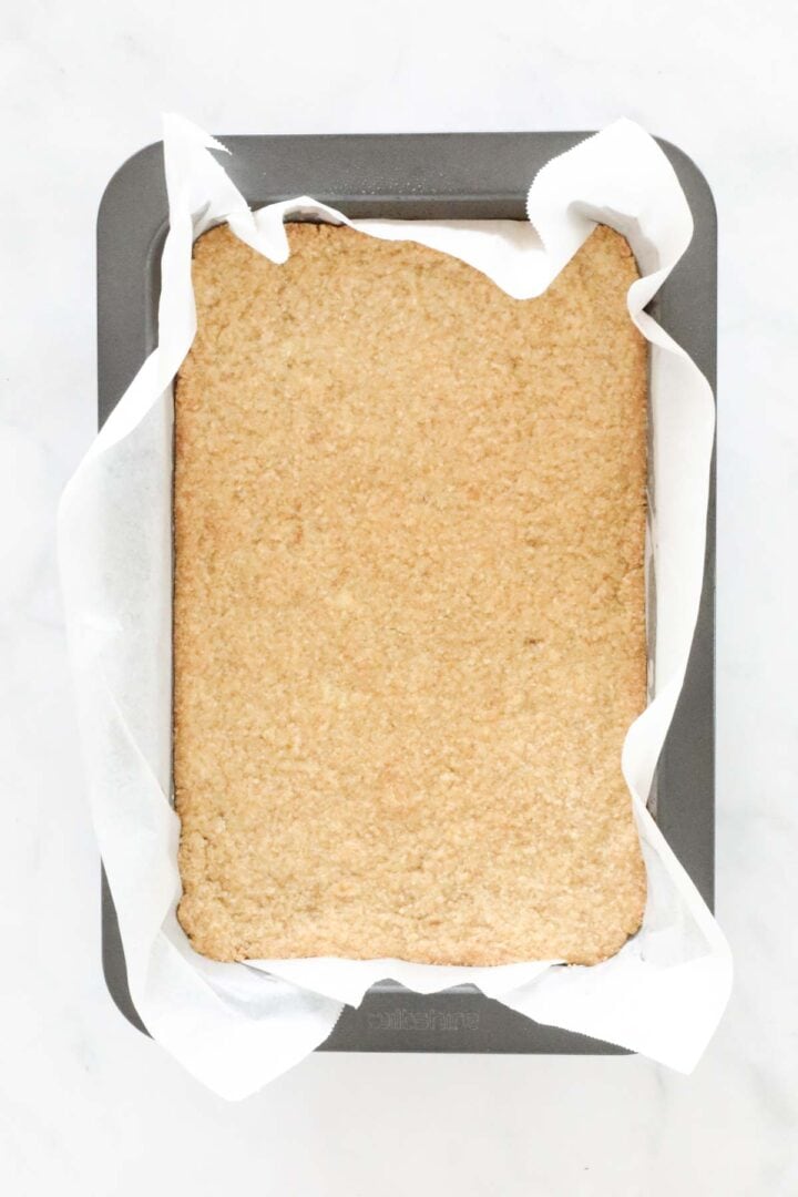 Chewy Caramel Nut Slice Recipe - Bake Play Smile