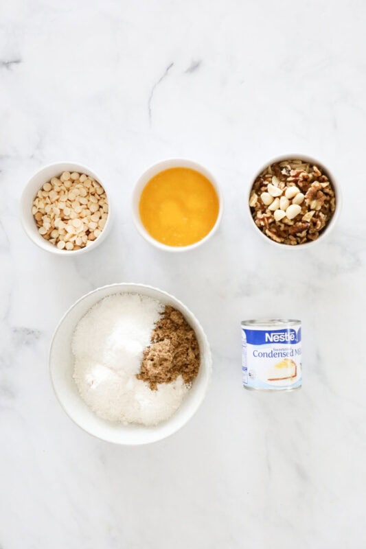 Chewy Caramel Nut Slice Recipe - Bake Play Smile