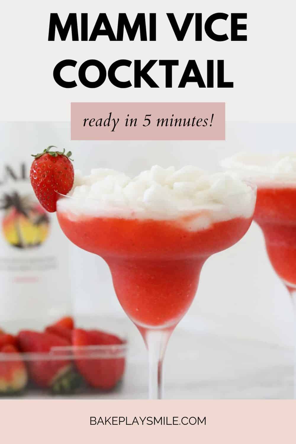 The Very Finest Frozen Miami Vice Cocktail Recipe - Recipes Vista