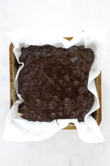 White Chocolate & Macadamia Nut Brownies - Bake Play Smile