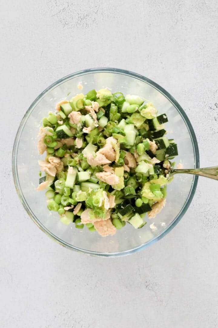 The Viral Crispy Rice Salad with Salmon Recipe - Bake Play Smile