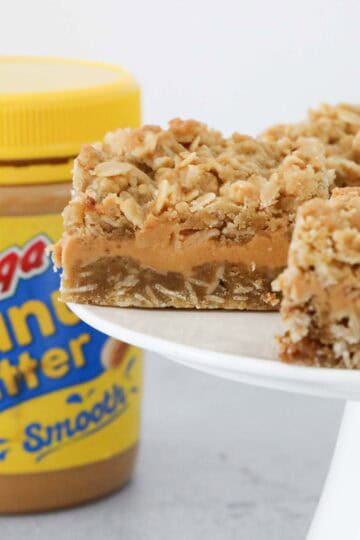 Peanut Butter Oatmeal Bars - Bake Play Smile