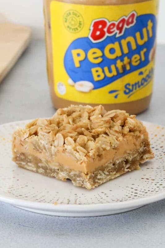 Peanut Butter Oatmeal Bars - Bake Play Smile